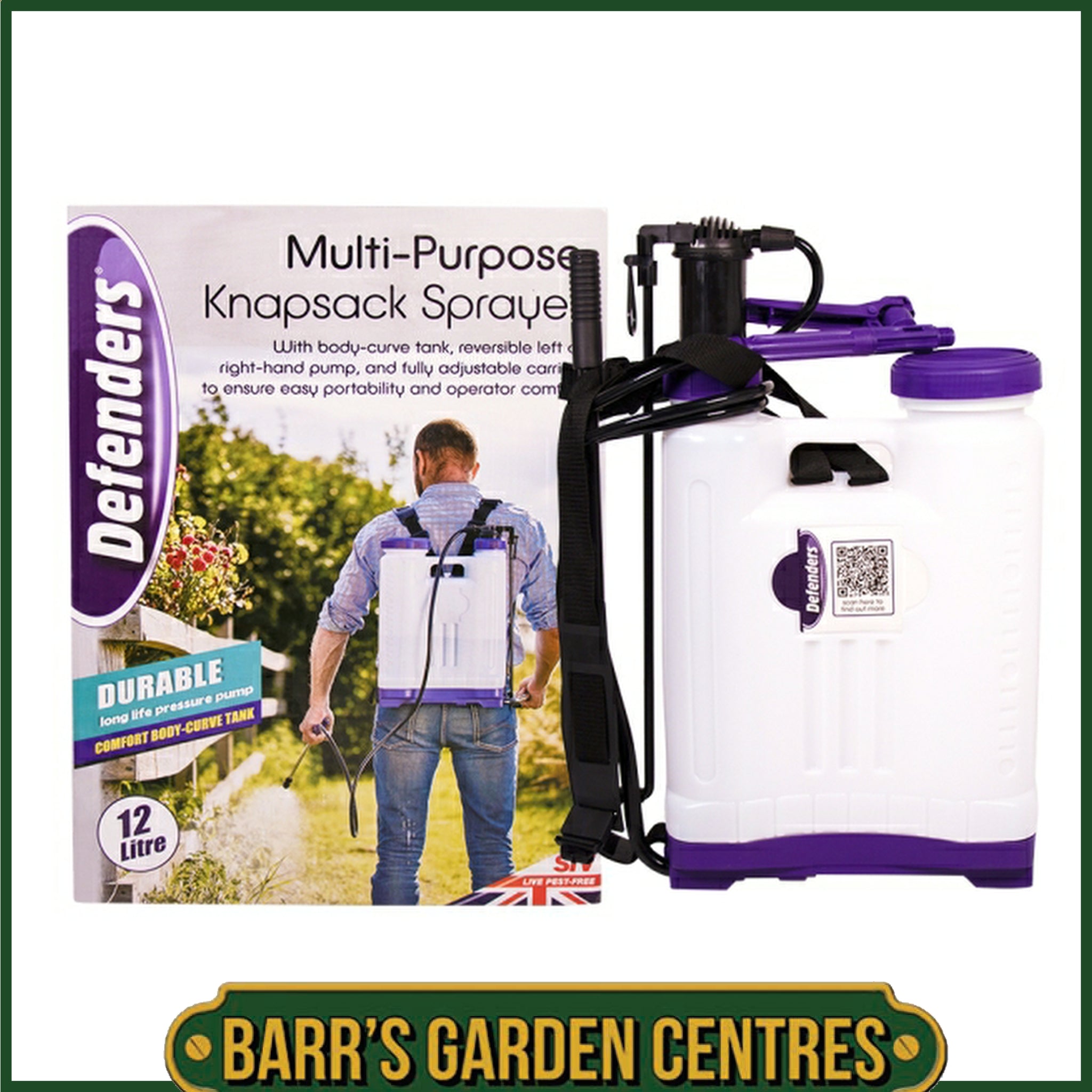 Multi-Purpose Knapsack Pressure Sprayer - 12L – Barrs Garden Centres